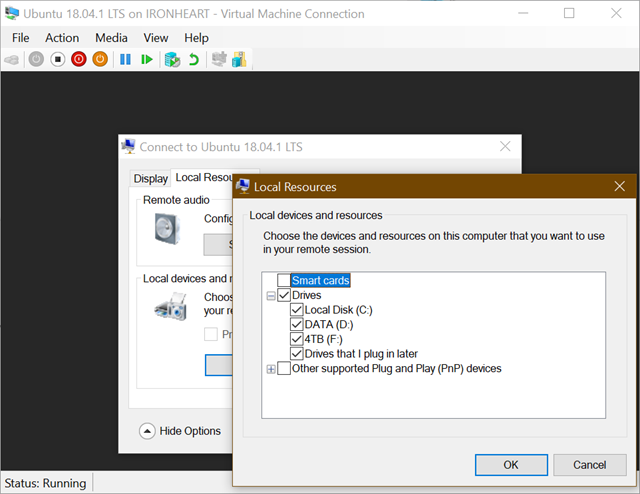 Using Enhanced Mode Ubuntu 18.04 for Hyper-V on Windows 10 – Just 4 Programmers