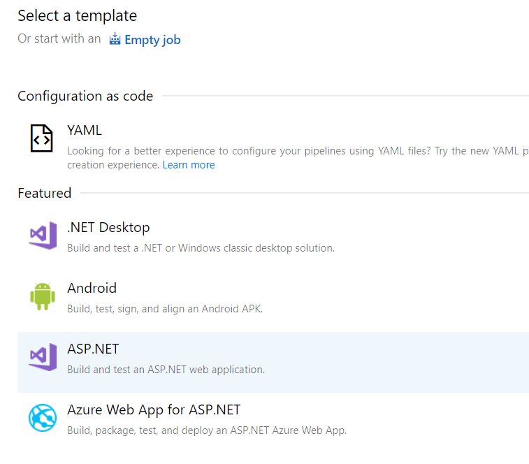Azure DevOps Continuous Build/Deploy/Test with ASP.NET Core 2.2 Preview ...