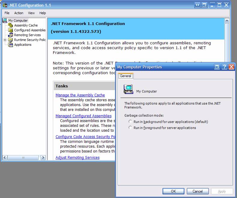 Using The Server Rather Than Workstation Garbage Collector With The Net Framework Clr 